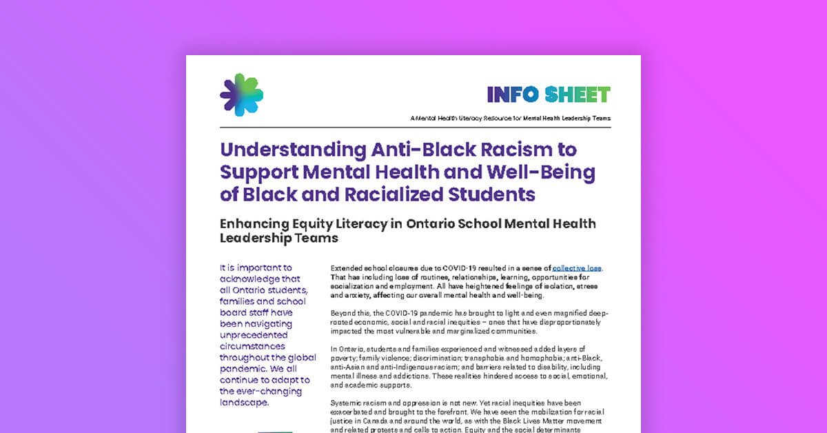 Understanding Anti-Black Racism to Support Mental Health and Well-Being ...